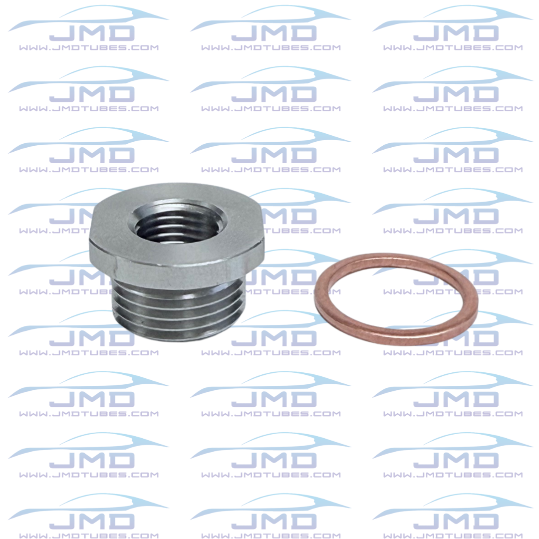 JMD Tubes - O2 Sensor Bung Adapter - Stainless Steel - M18 to M12 #O2 ...