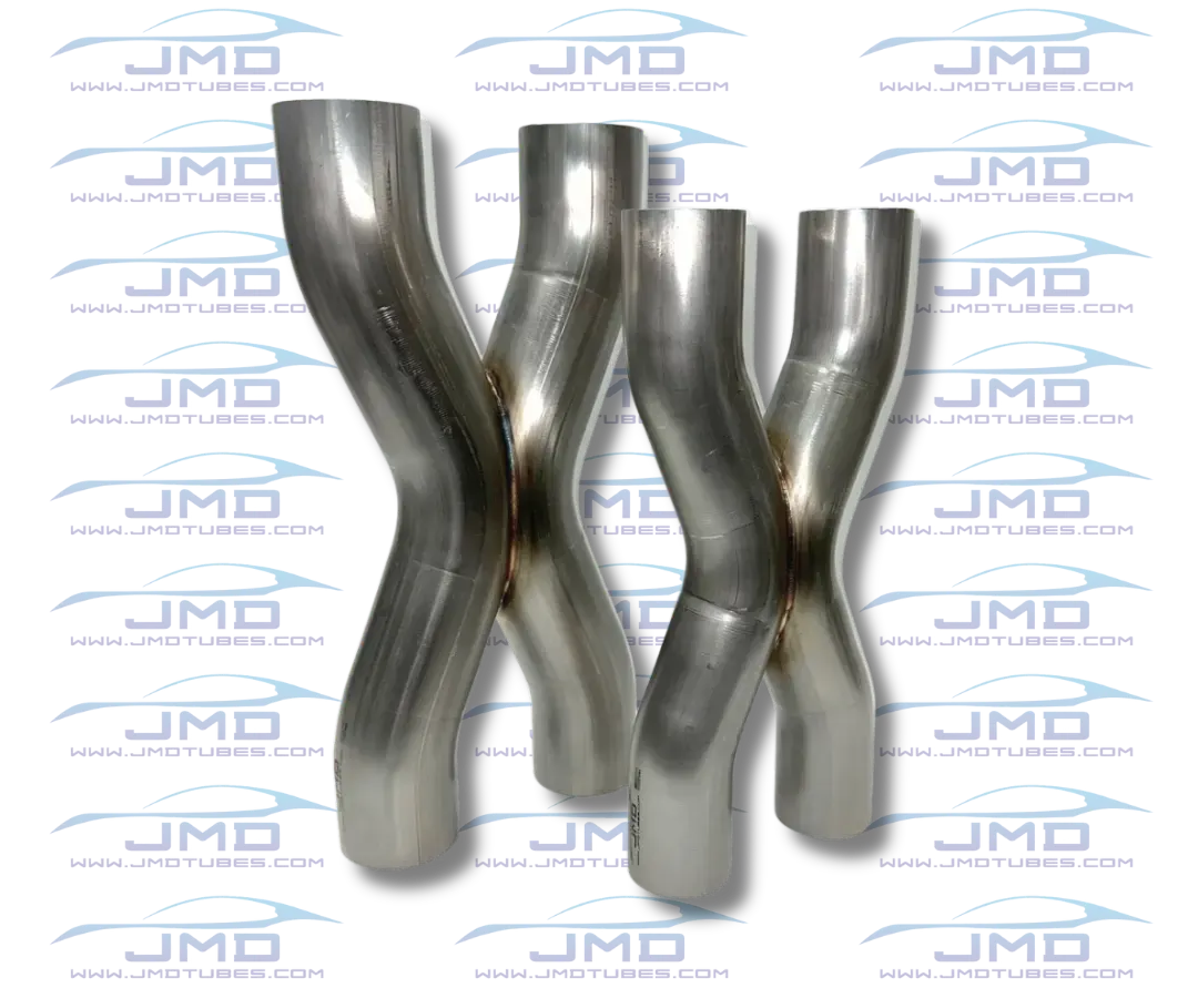 JMD Tubes - X Pipe - 304 Stainless Steel - 2-1/2" Inlet x 2-1/2" Outlet ...