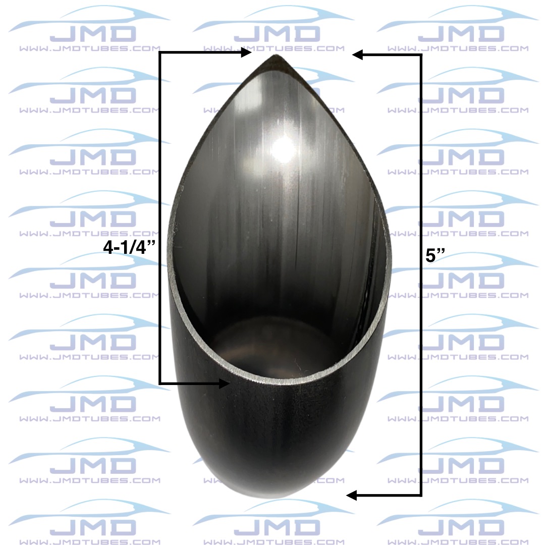JMD Tubes - Exhaust Tip - Tear Drop - 2-1/2" #EX-TD-250