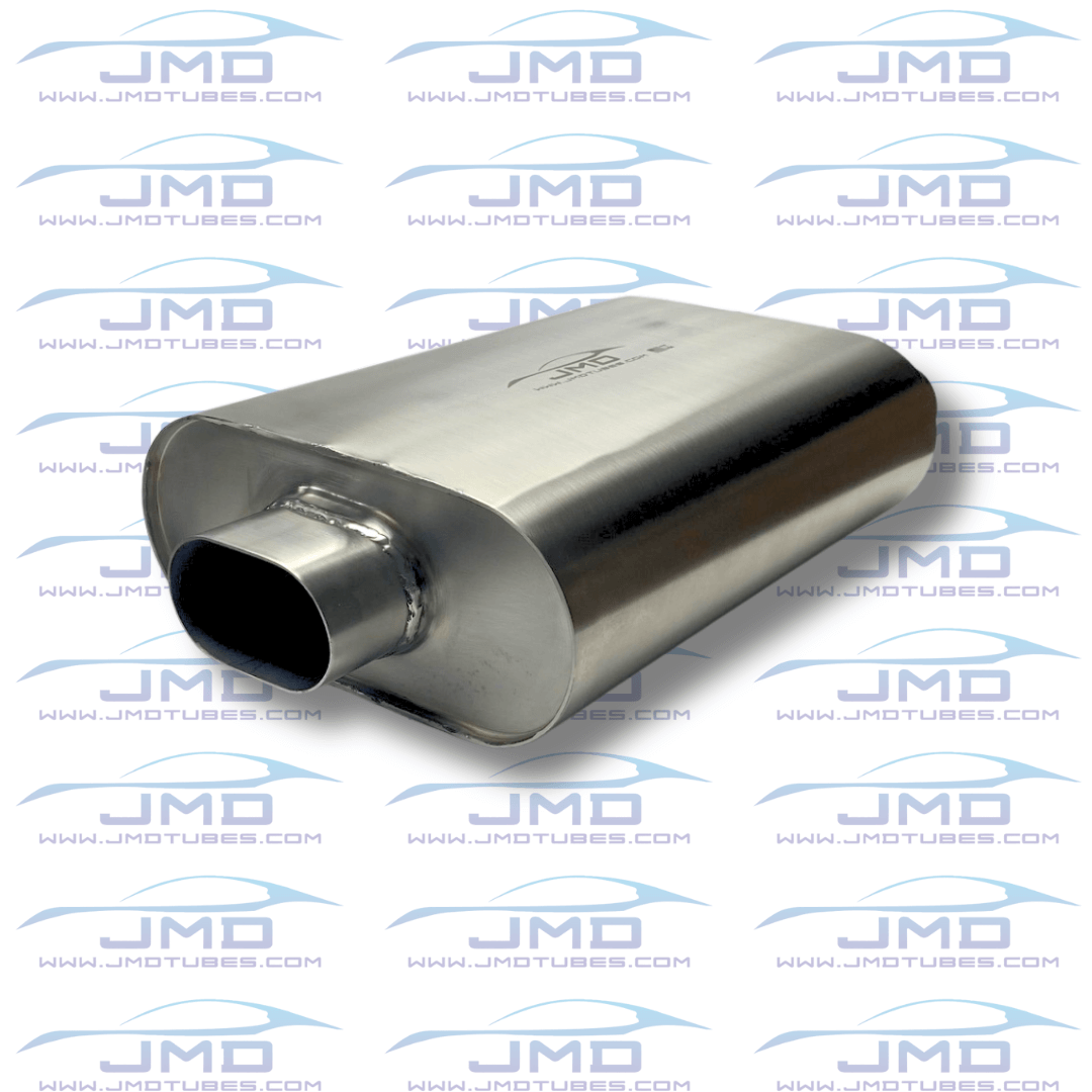 JMD Tubes - Muffler - 3" Oval Inlet/Outlet - Center/Offset #MFL-OVAL-300